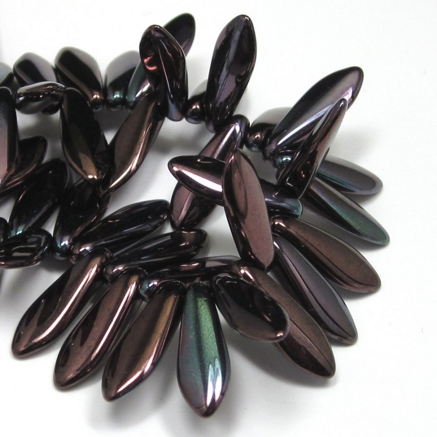 5/16mm Dagger Luster-Metallic Amethyst